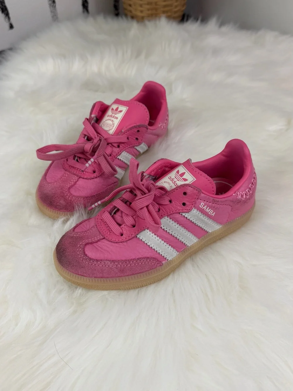 adidas | Shoes | Adidas Sambas Bliss Pink Gum Girls Shoes Size 1c ...